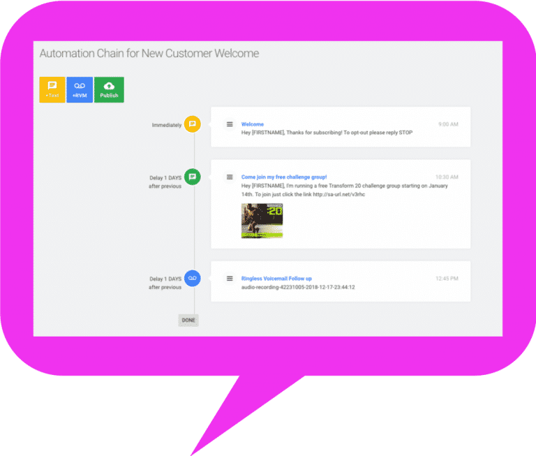 Text Messaging Features - TextP2P