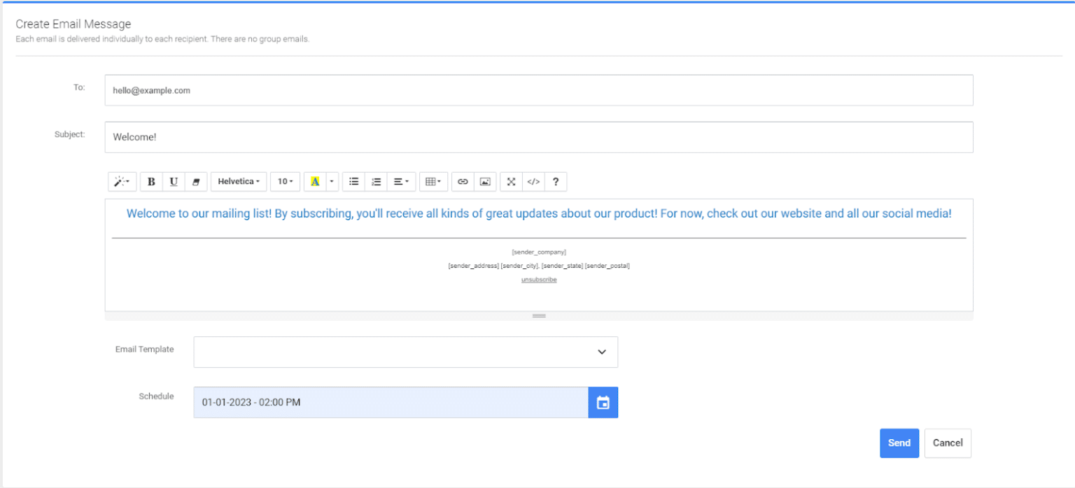 Scheduling Messages with TextP2P - TextP2P